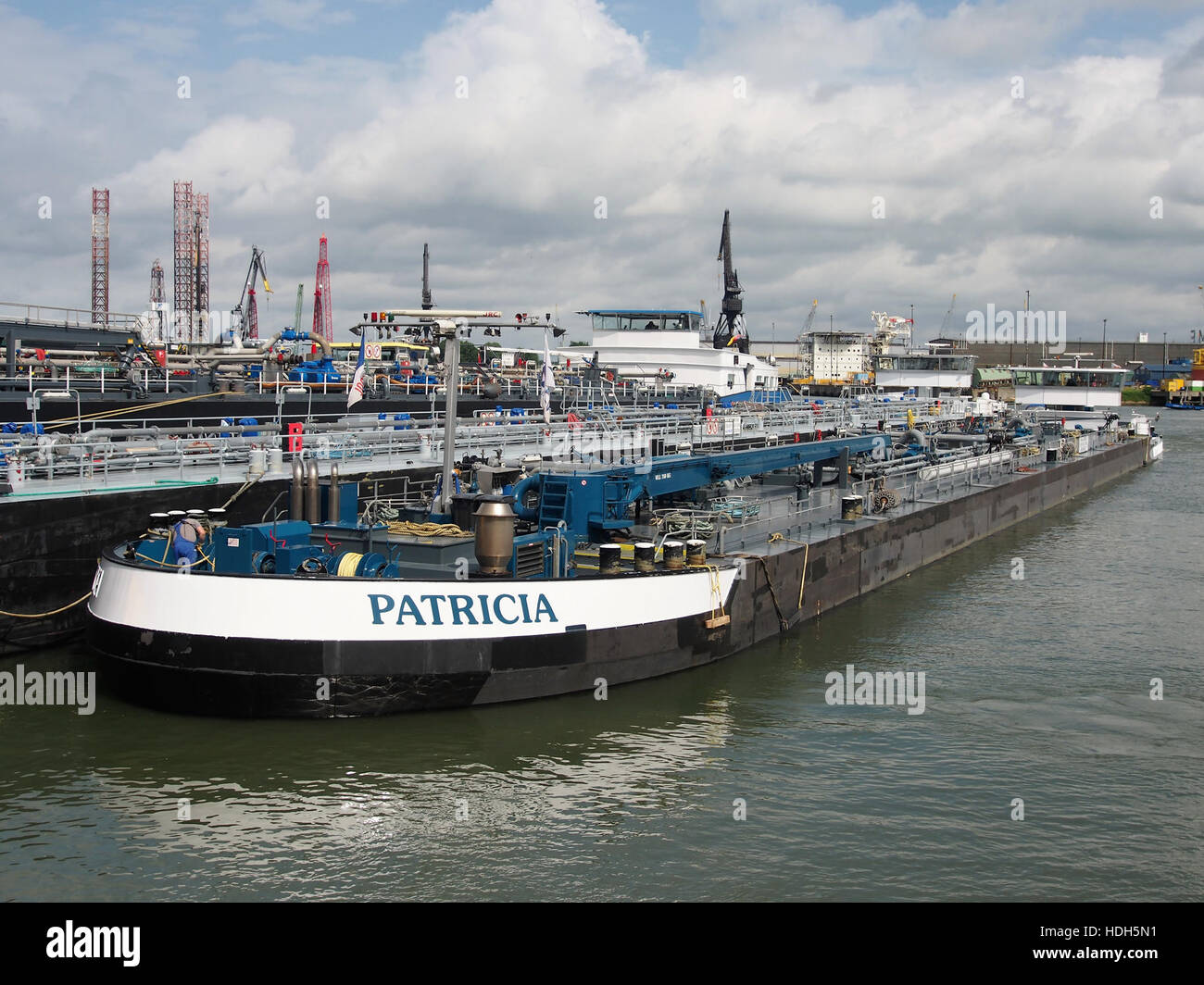 This image shows the ship 'Patricia' in the Port of Rotterdam, taken in ...