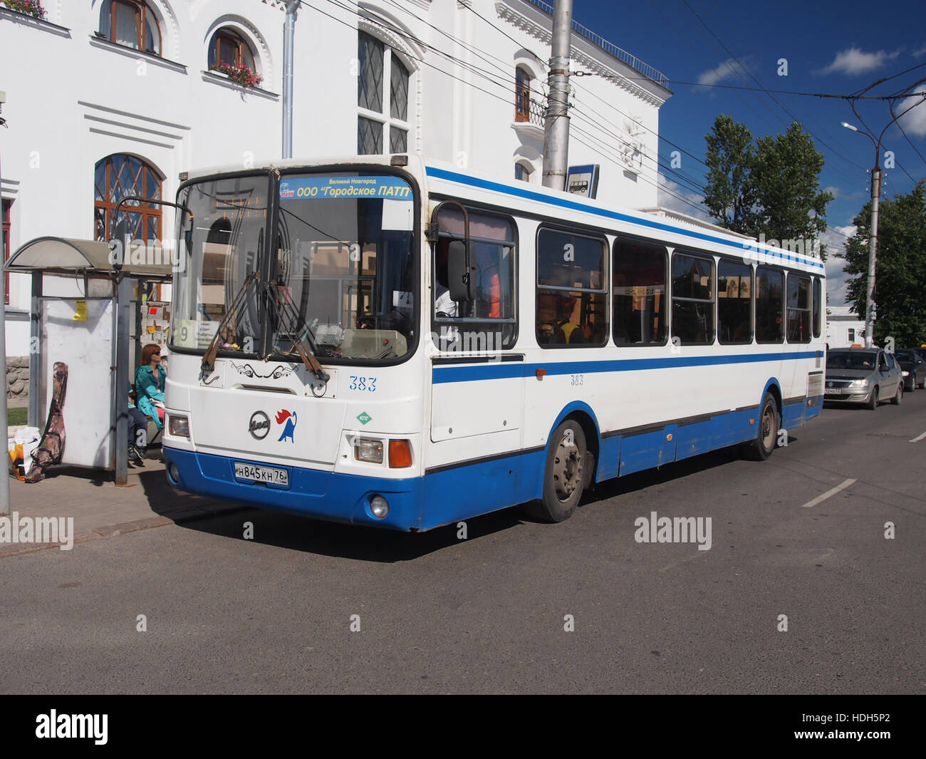 Liaz bus in front of veliky novgorod station hi-res stock photography ...