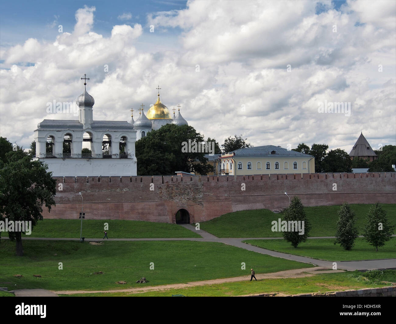 The Kreml of Novgorod, located in the historic city of Novgorod, Russia ...