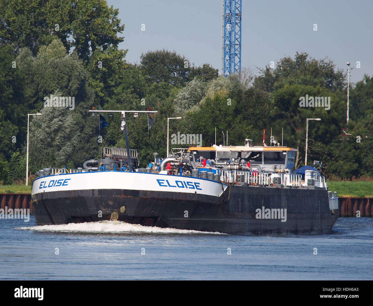The *Eloise* (ship, 2007), with ENI 02328919, is seen navigating the ...
