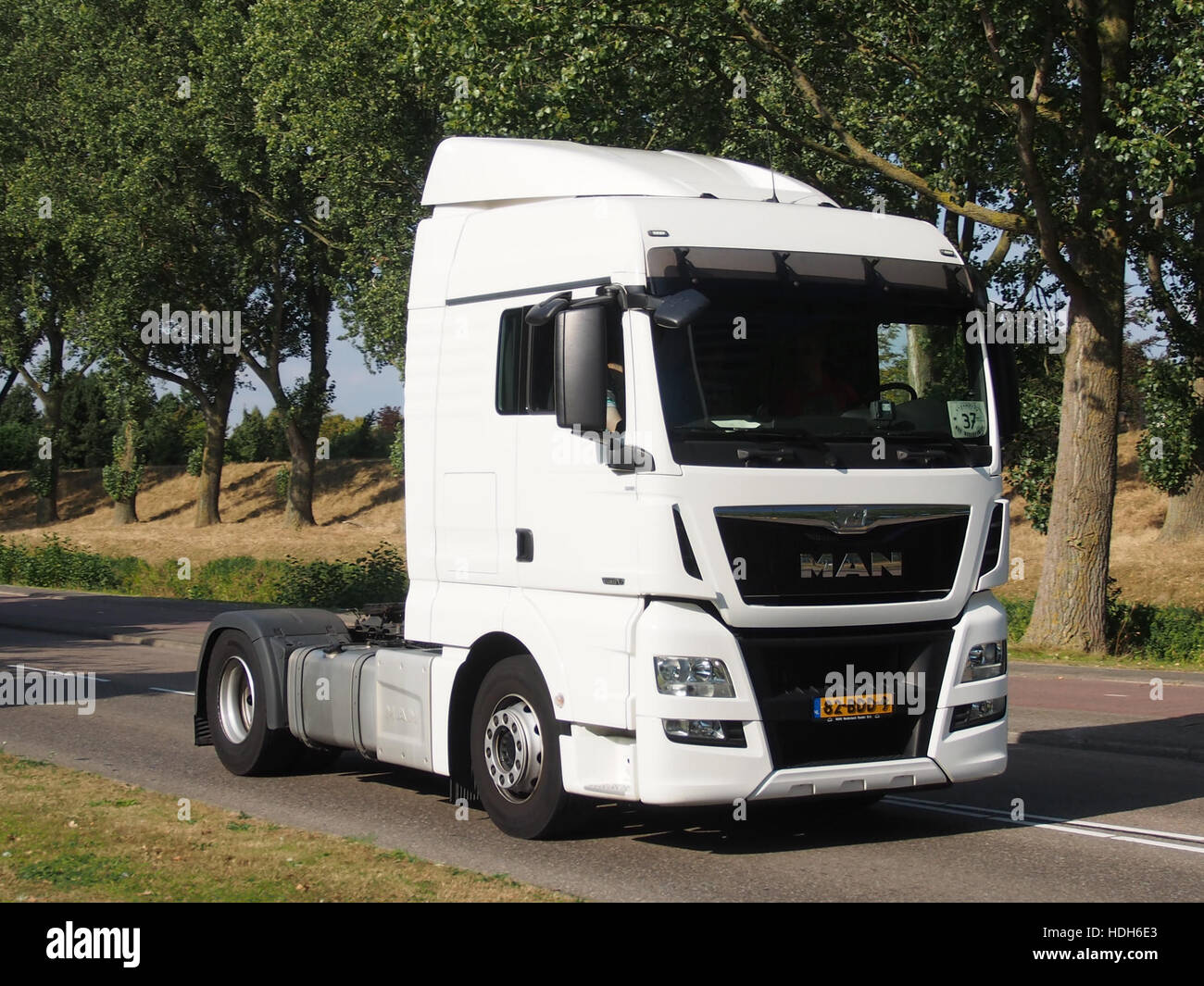 A large truck vehicle used for transporting goods. These heavy-duty ...