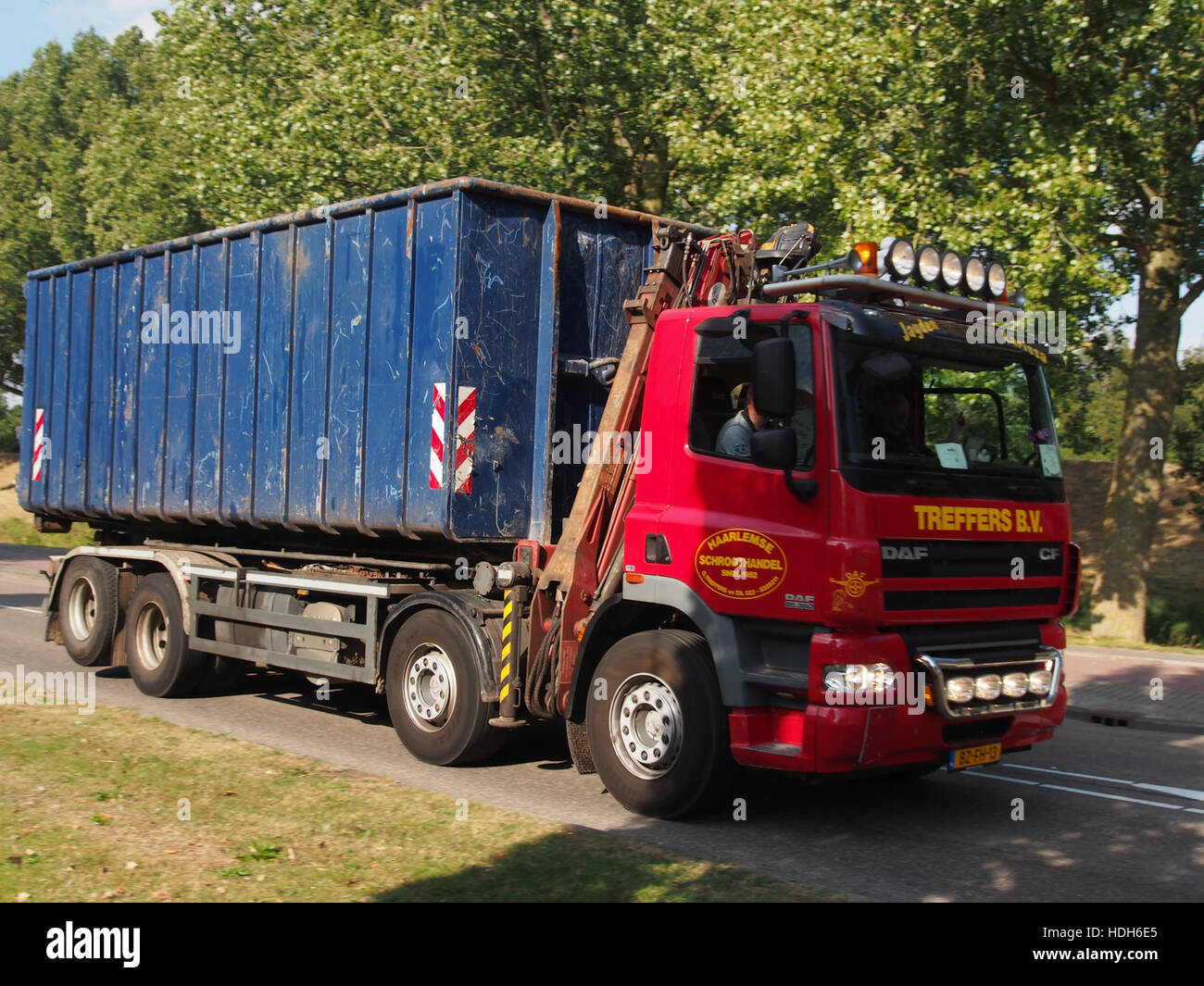 A large truck used for vehicle transport, designed to carry multiple ...