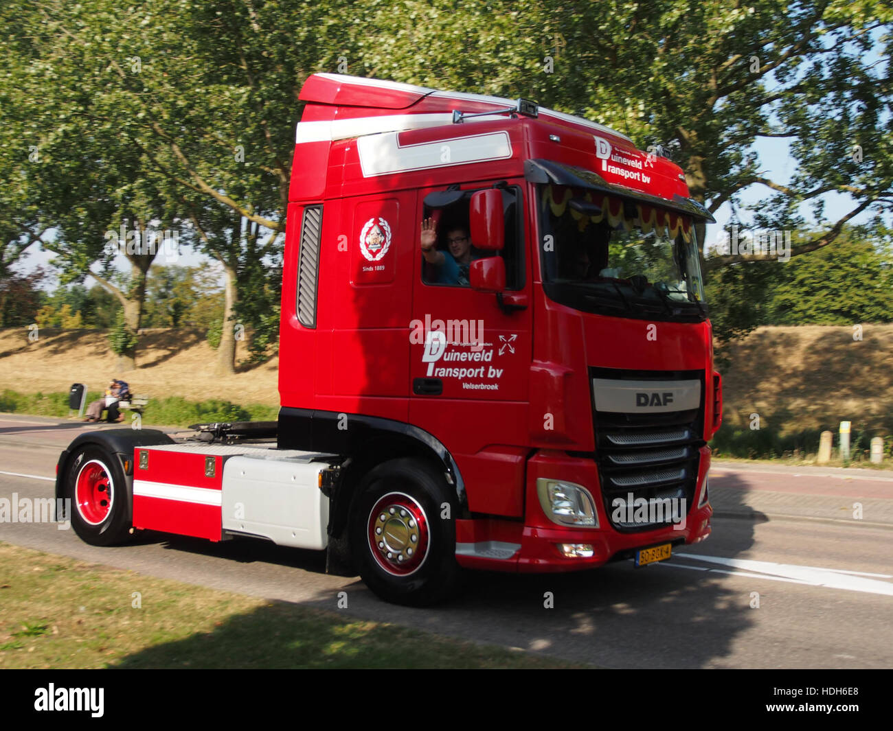 This image shows a large truck designed for vehicle transport. These ...