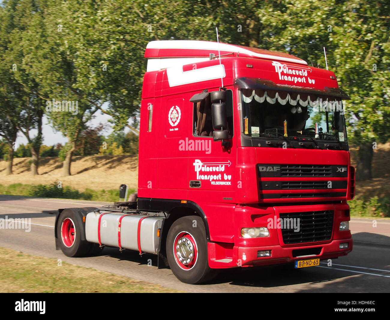 A large transport truck, commonly used for hauling heavy or bulky loads ...