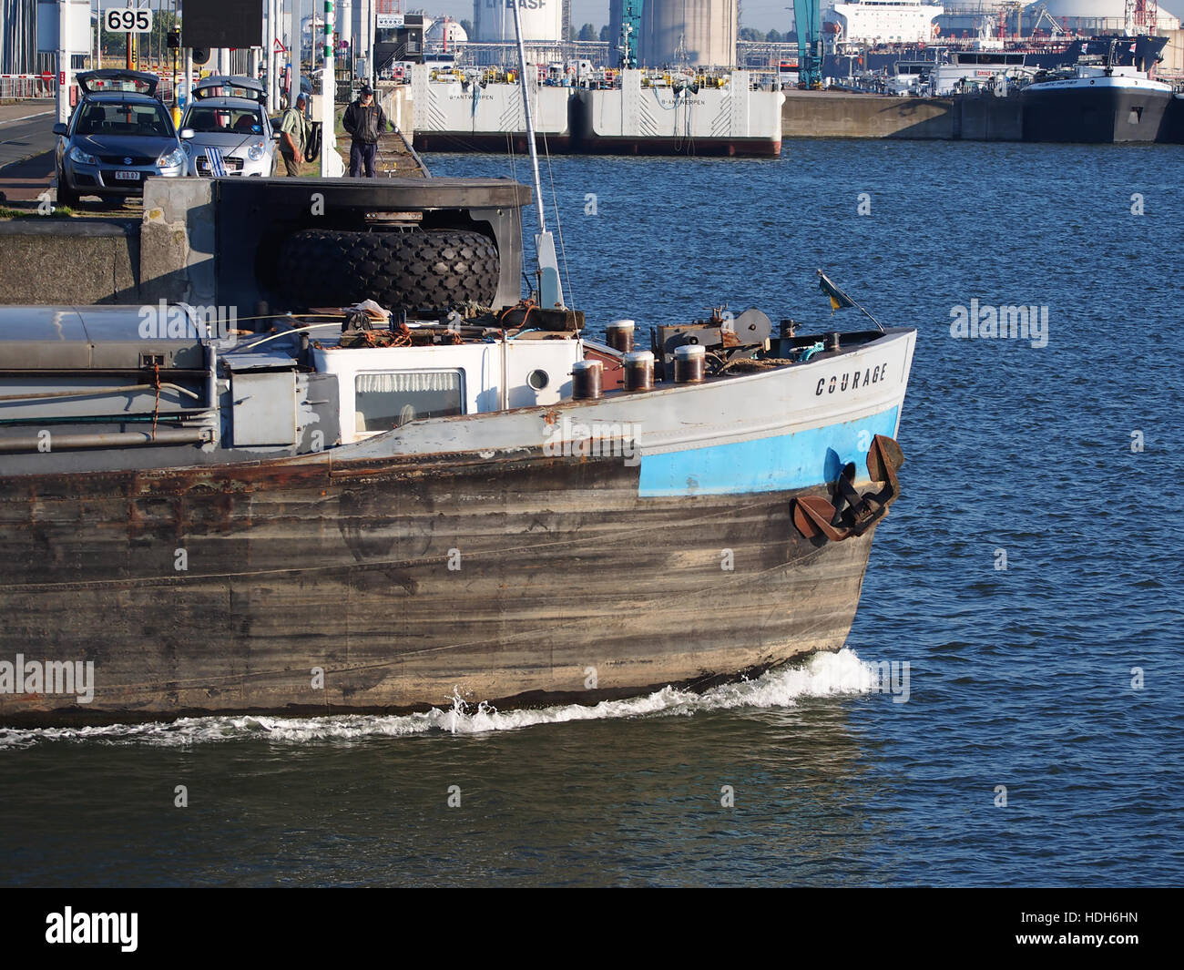 This image features the 'Courage,' a ship built in 1962, as it passes ...