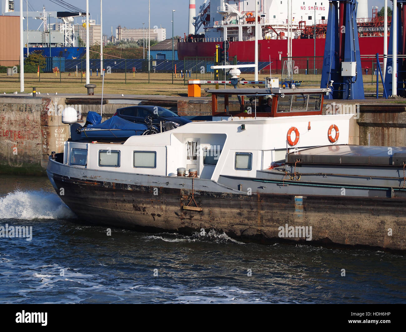 The ship 'Courage,' built in 1962, is seen docked at the ...