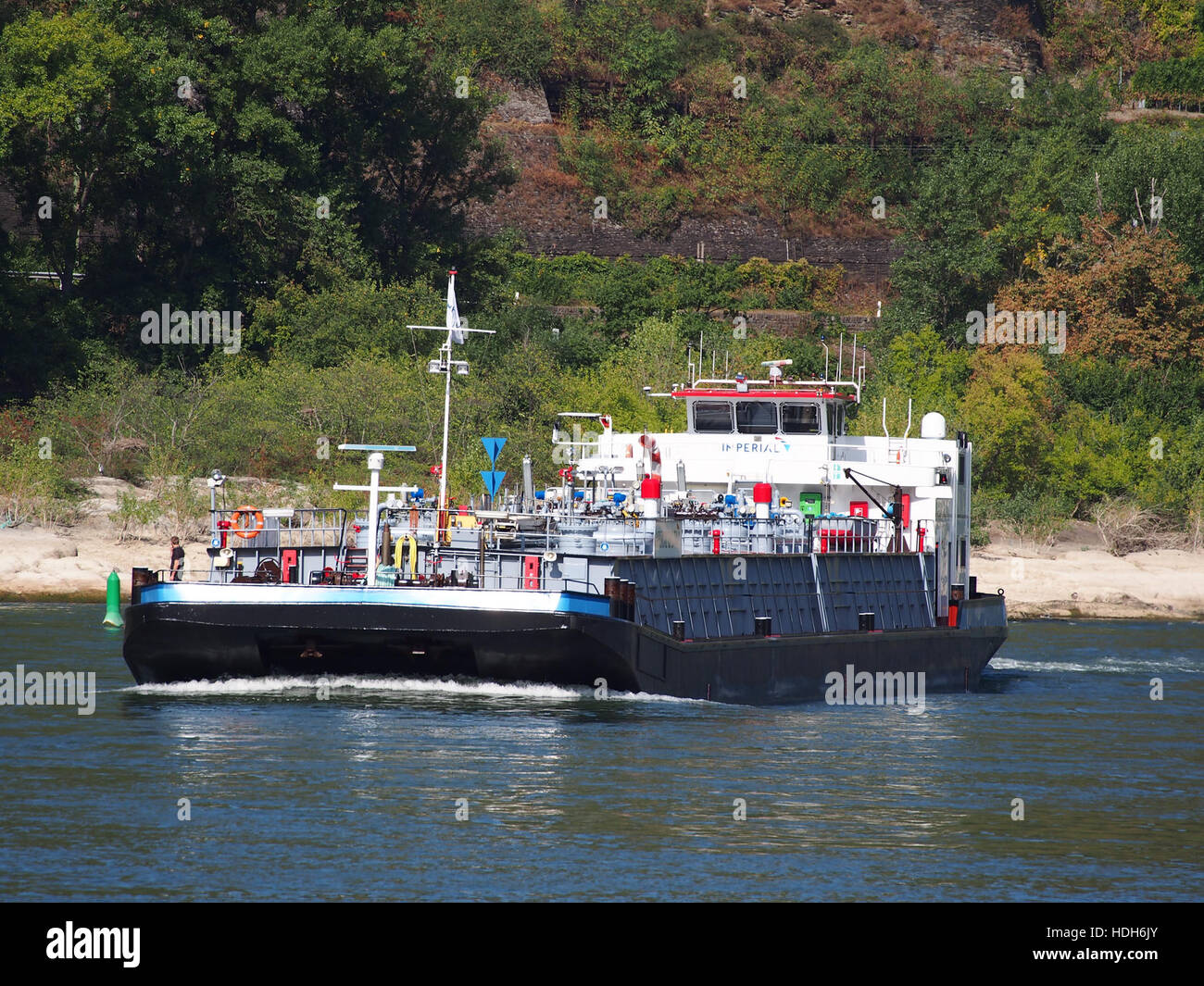 Imperial Gas 74 (ship, 1970) ENI 04008290 on the Rhine at Oberwesel pic ...