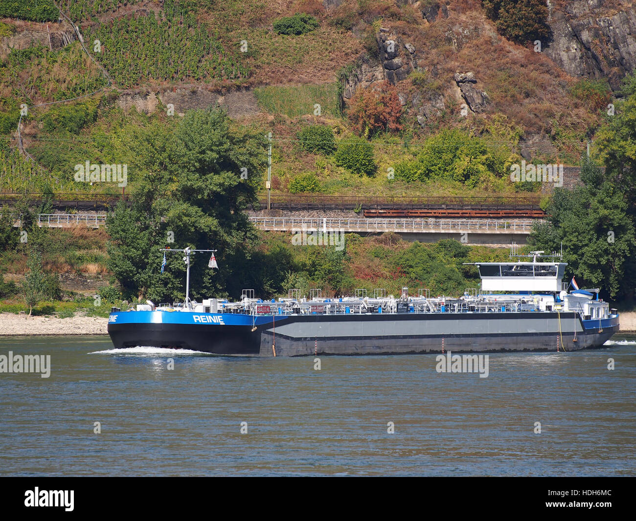 The *Reinie* (ENI 02335106) is a modern cargo vessel navigating the ...