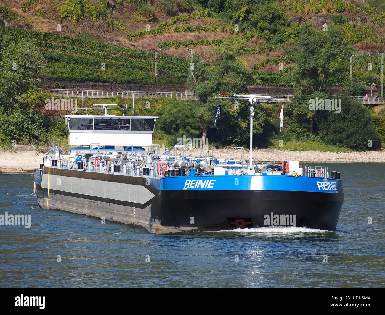The *Reinie* is a modern vessel, with ENI 02335106, captured sailing ...
