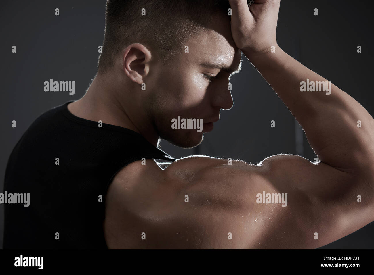 Hard work to achieve such muscles Stock Photo - Alamy
