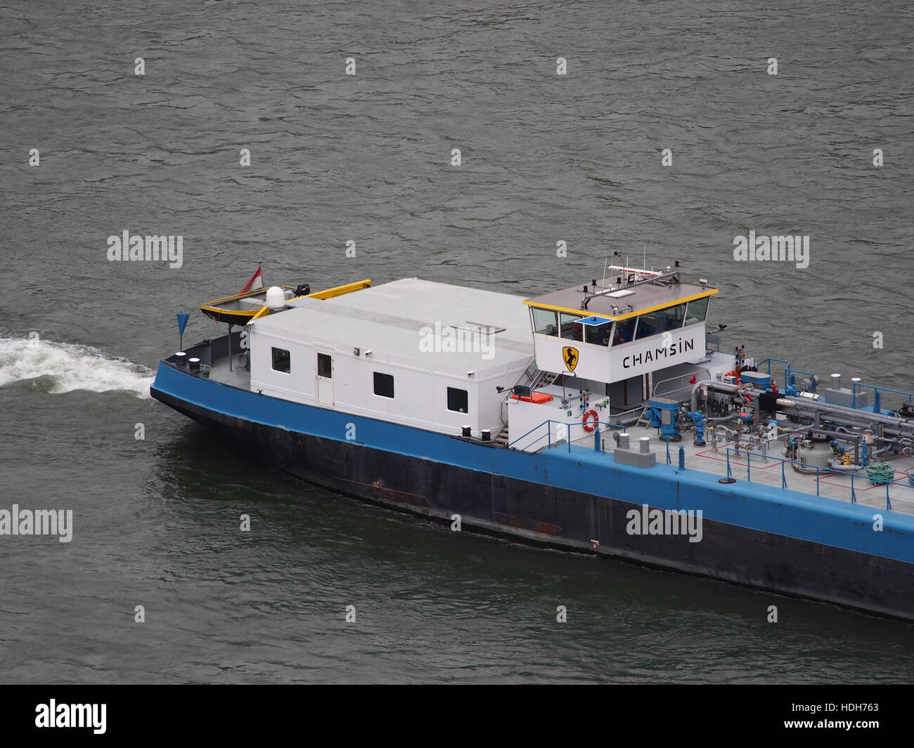 The ship Chamsin, photographed on the Rhine River near Sankt Goar ...