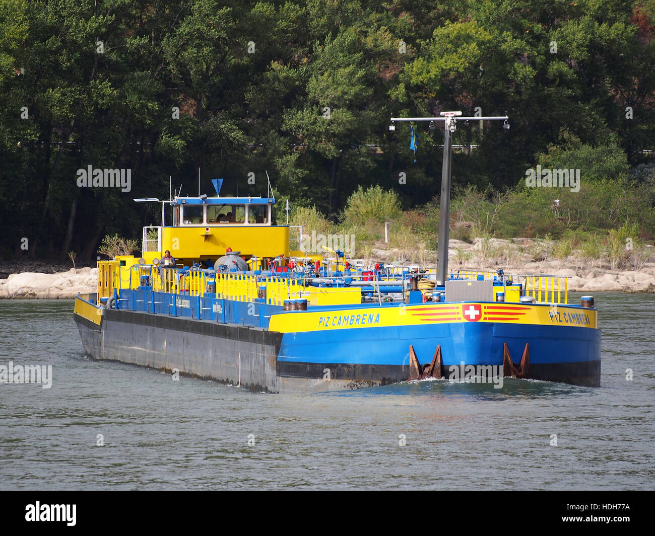The Piz Cambrena, a vessel launched in 1986, is photographed here on ...