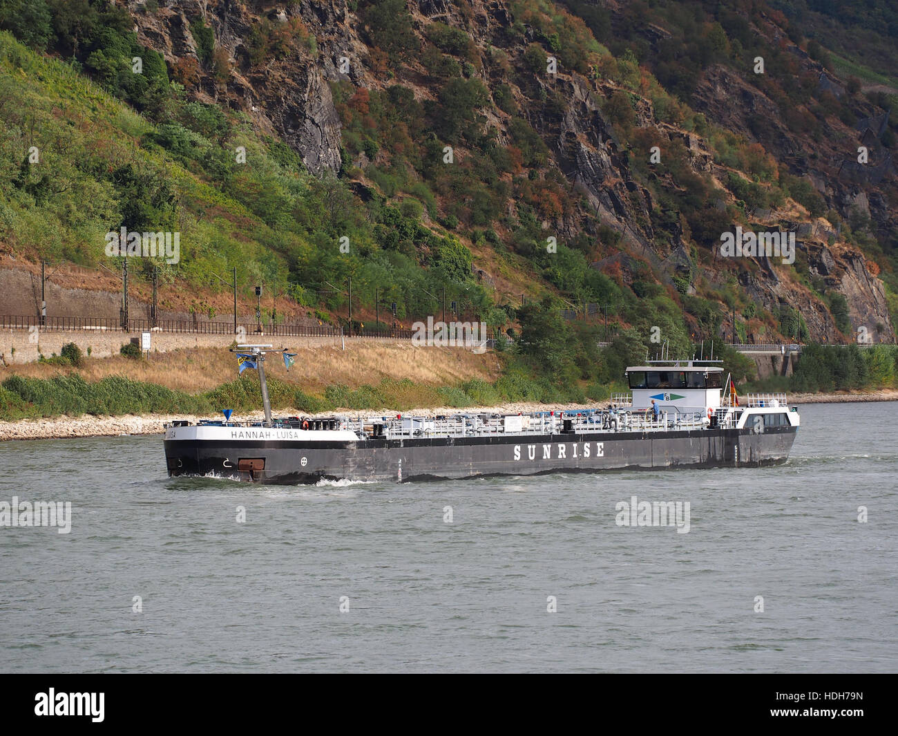 The *Hanna-Luisa*, a cargo ship with ENI number 04810510, is seen ...