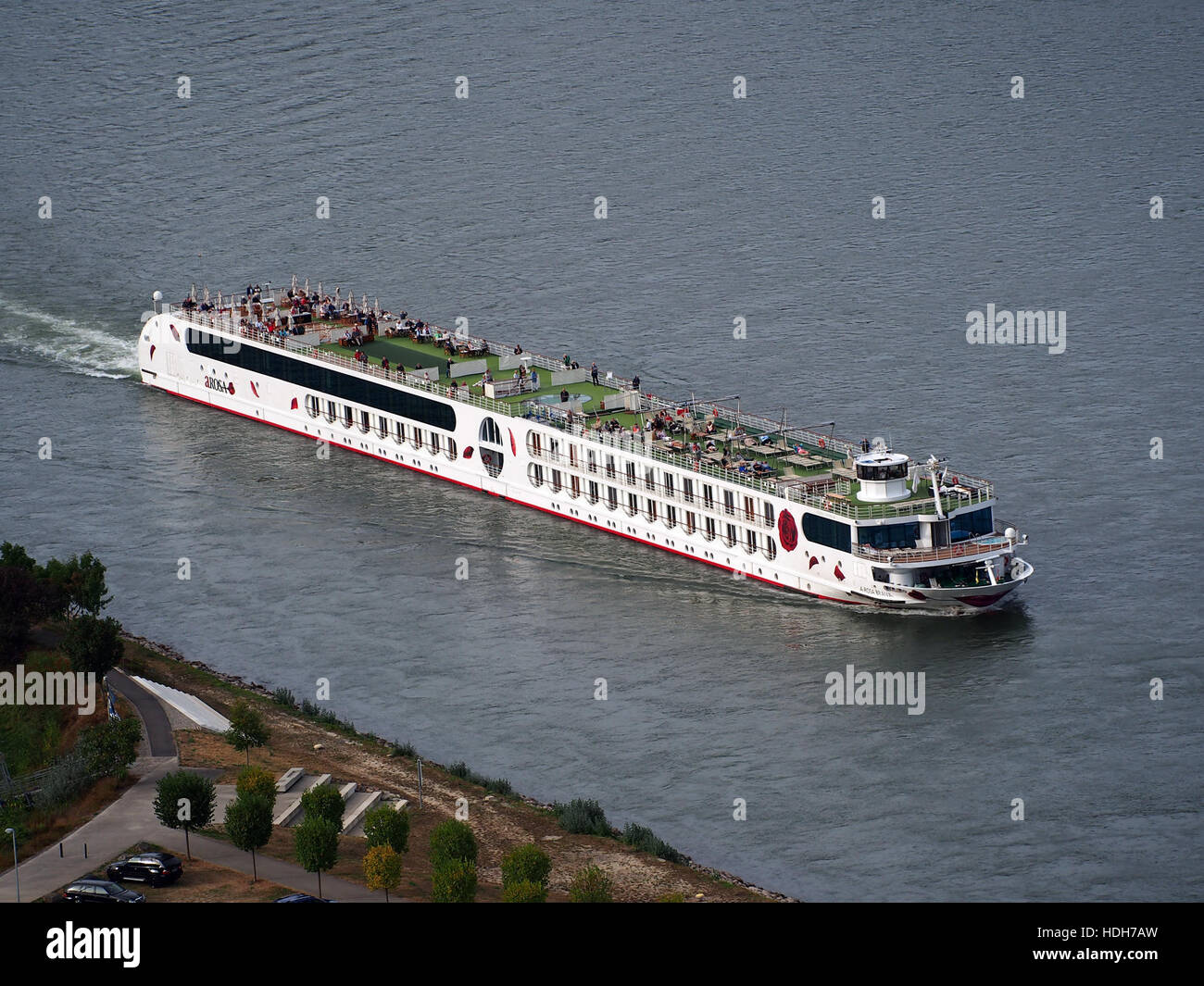 The A-Rosa Brava, a modern river cruise ship, is pictured sailing on ...
