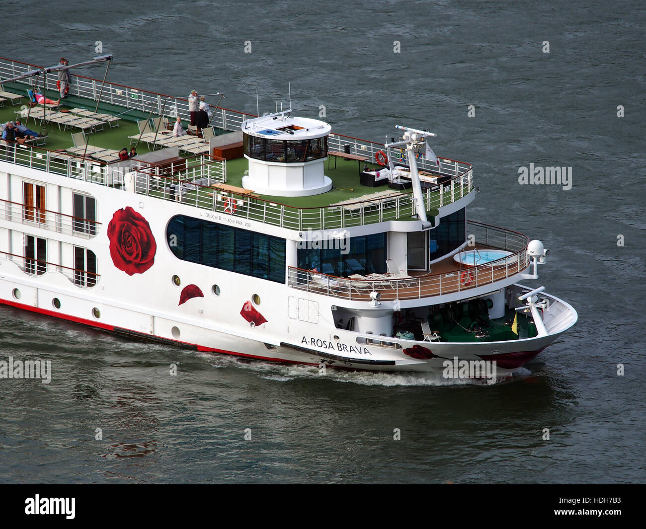 The A-Rosa Brava, a luxury river cruise ship, is pictured on the Rhine ...