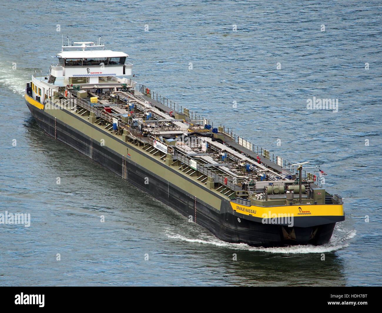The Oranje Nassau, a ship built in 2005, is seen navigating the Rhine ...