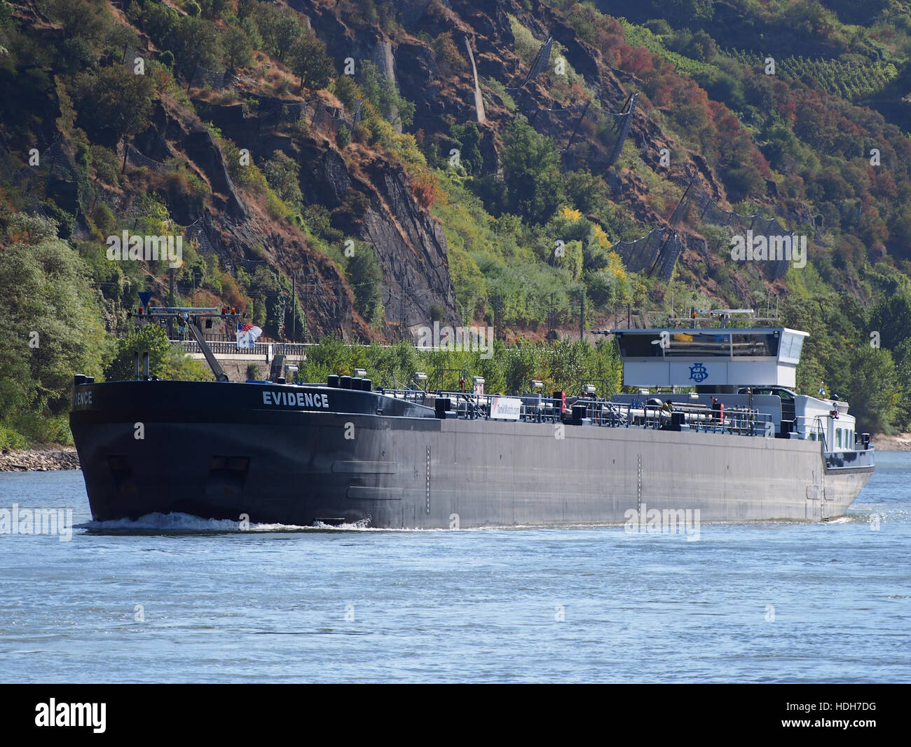 Evidence (ship, 2010) ENI 0233318 on the Rhine at Oberwesel pic1 Stock ...