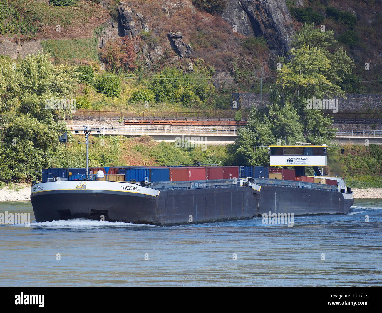 'Vision' (2000) and 'Vision II' (2004) are ships shown on the Rhine ...