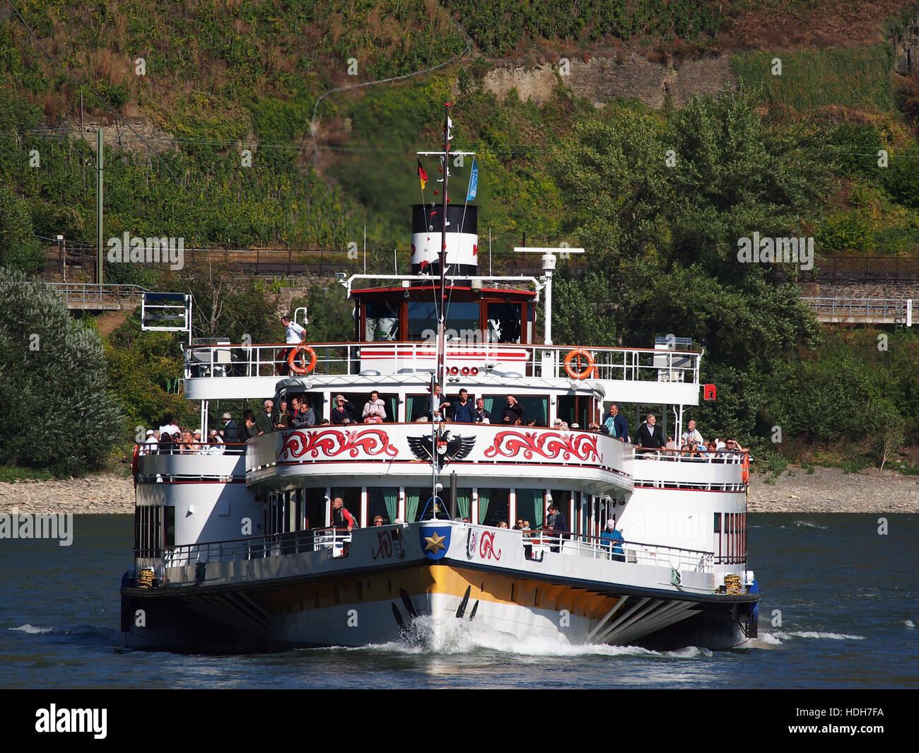 The *Goethe*, a German ship built in 1913, is pictured navigating the ...