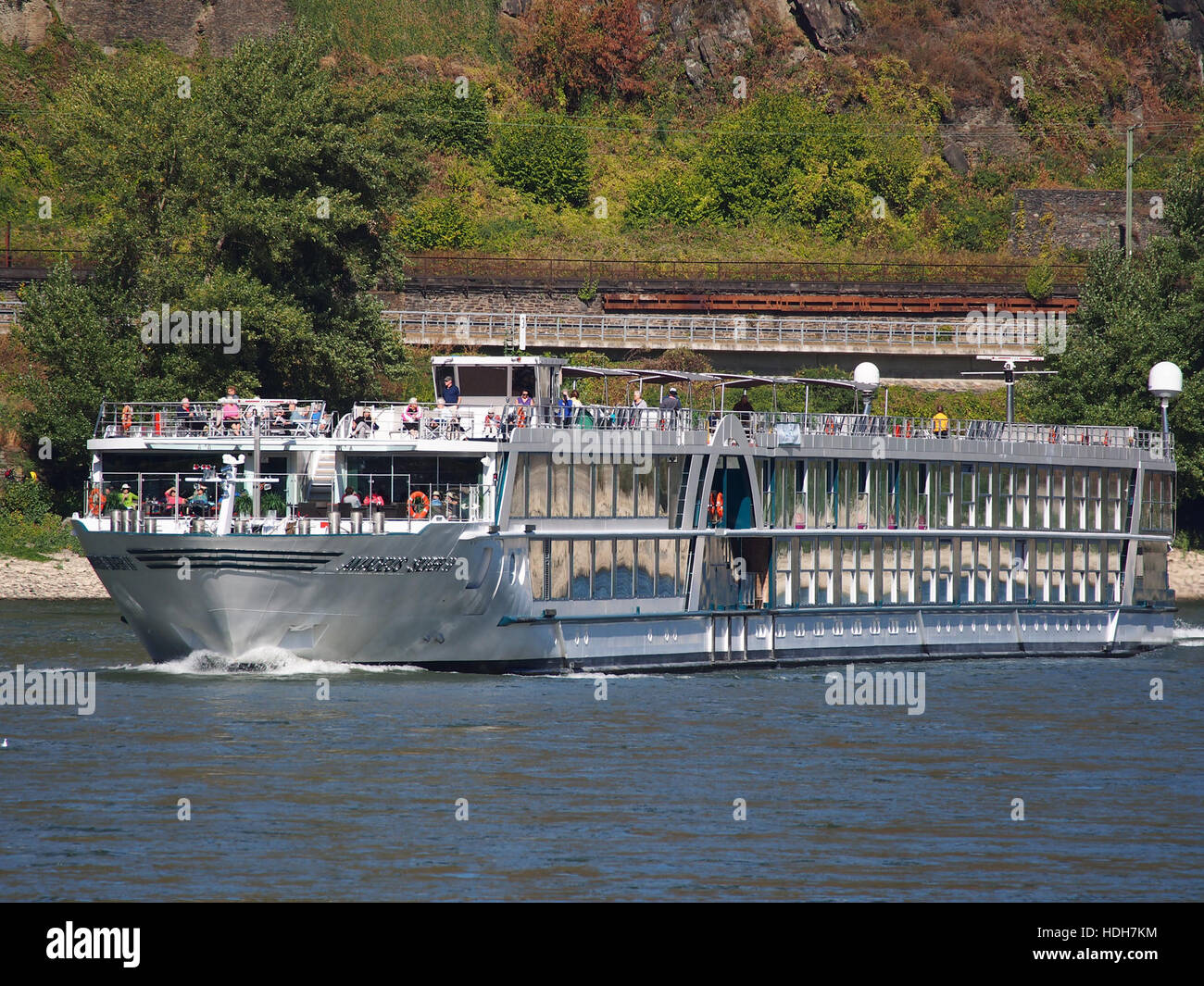 The Amadeus Silver II, a river cruise ship, is shown cruising the Rhine ...