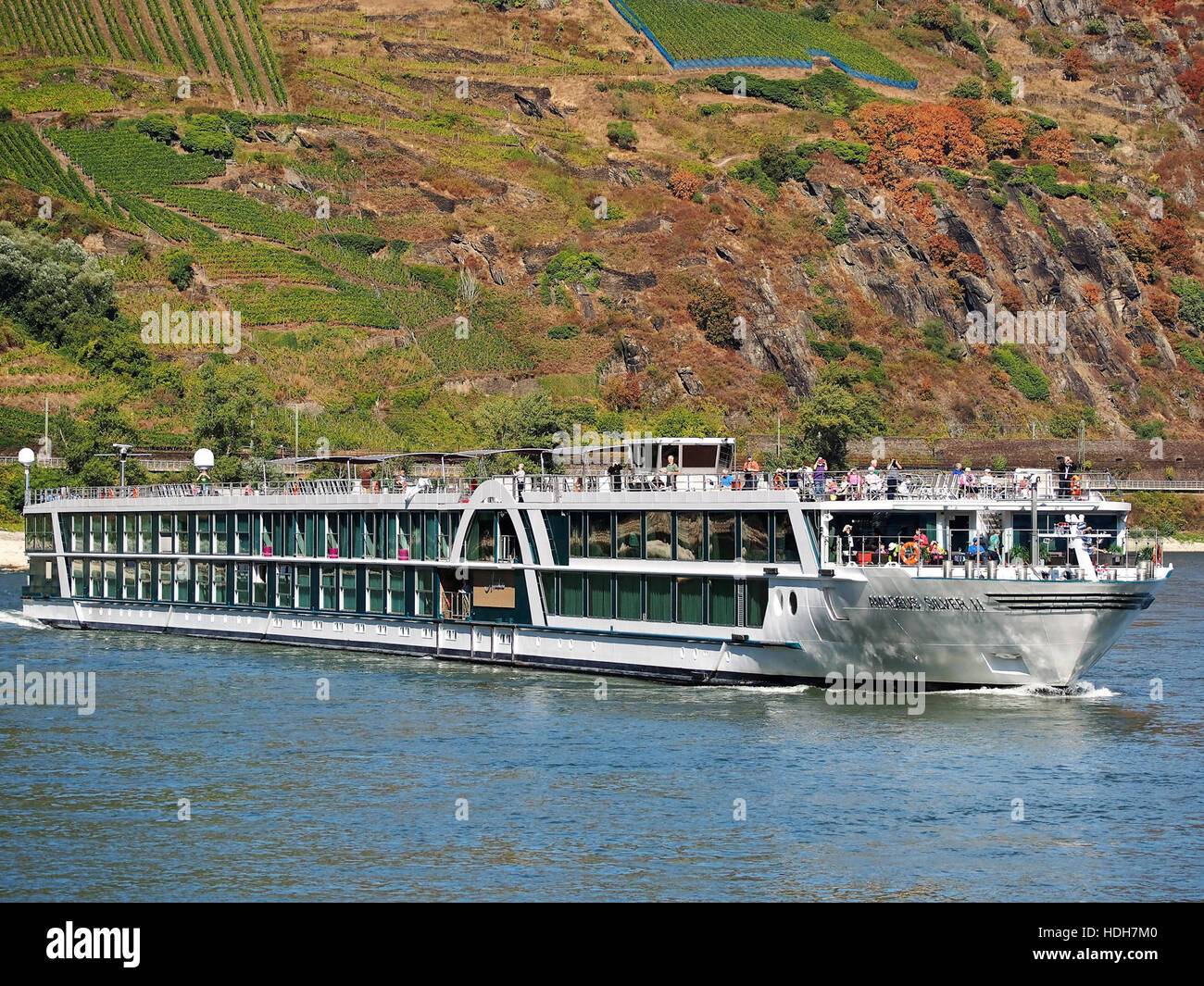 The Amadeus Silver II, a modern luxury river cruise ship, is seen ...