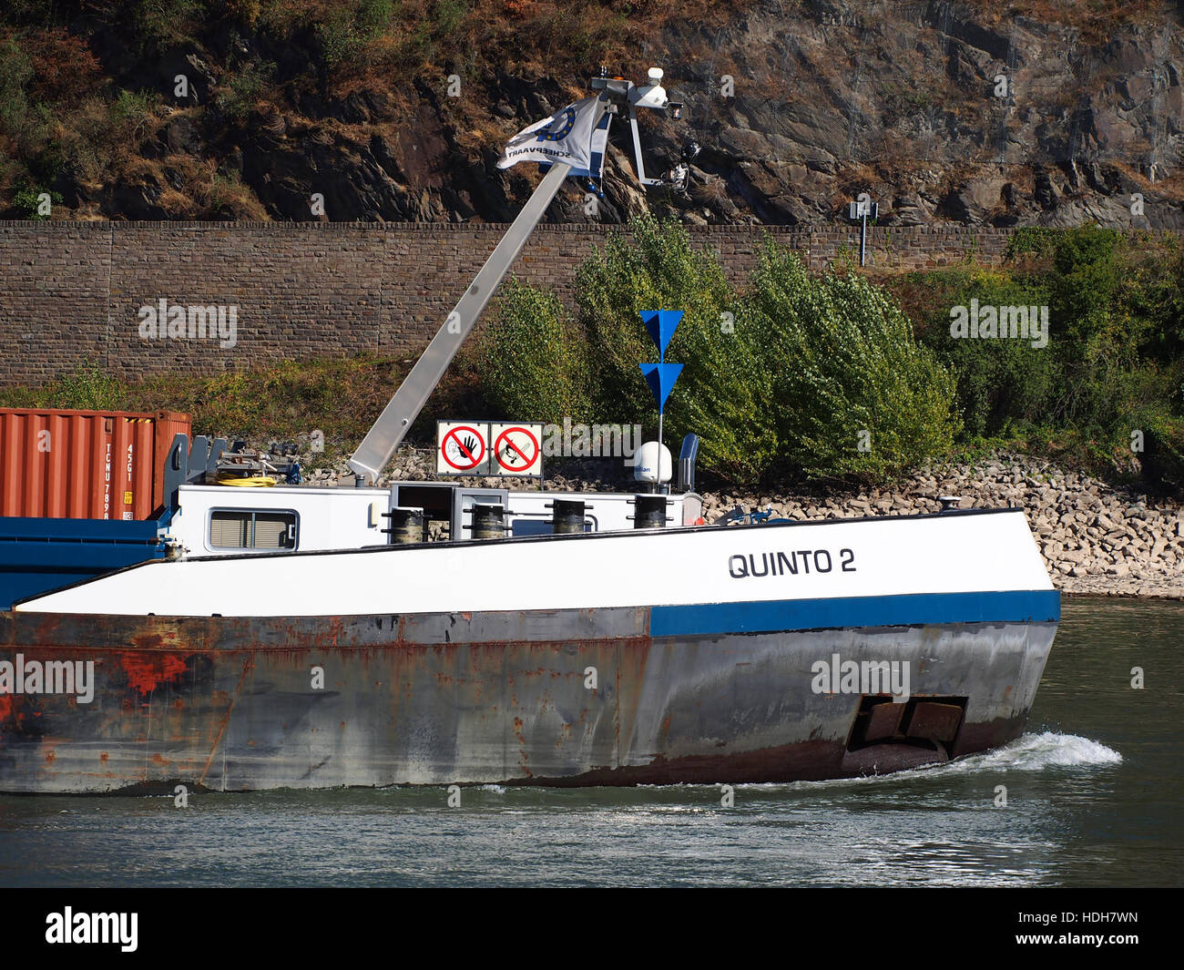 This image features the Quinto and Quinto 2 ships on the Rhine River ...