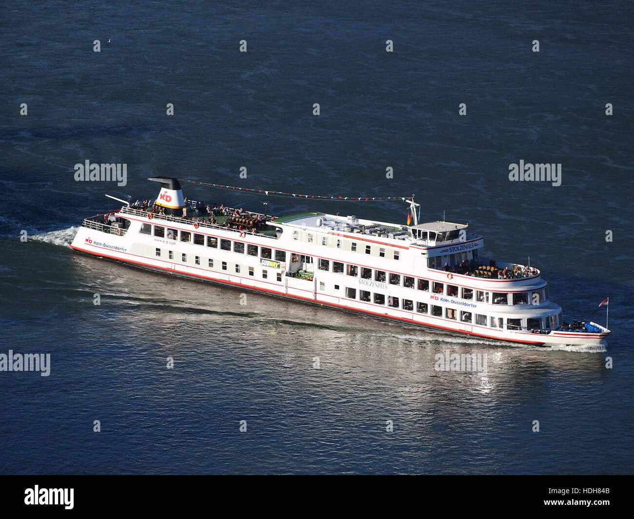 A photograph of the Stolzenfels ship, taken in 1979 on the Rhine River ...