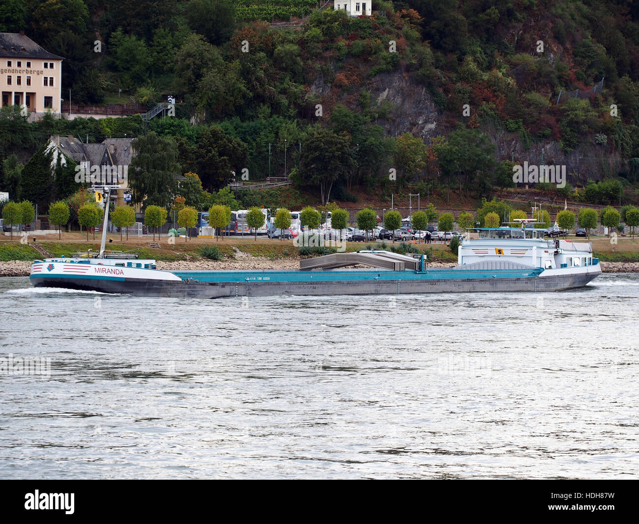 The 'Miranda,' a vessel with ENI number 02325334, is seen navigating ...