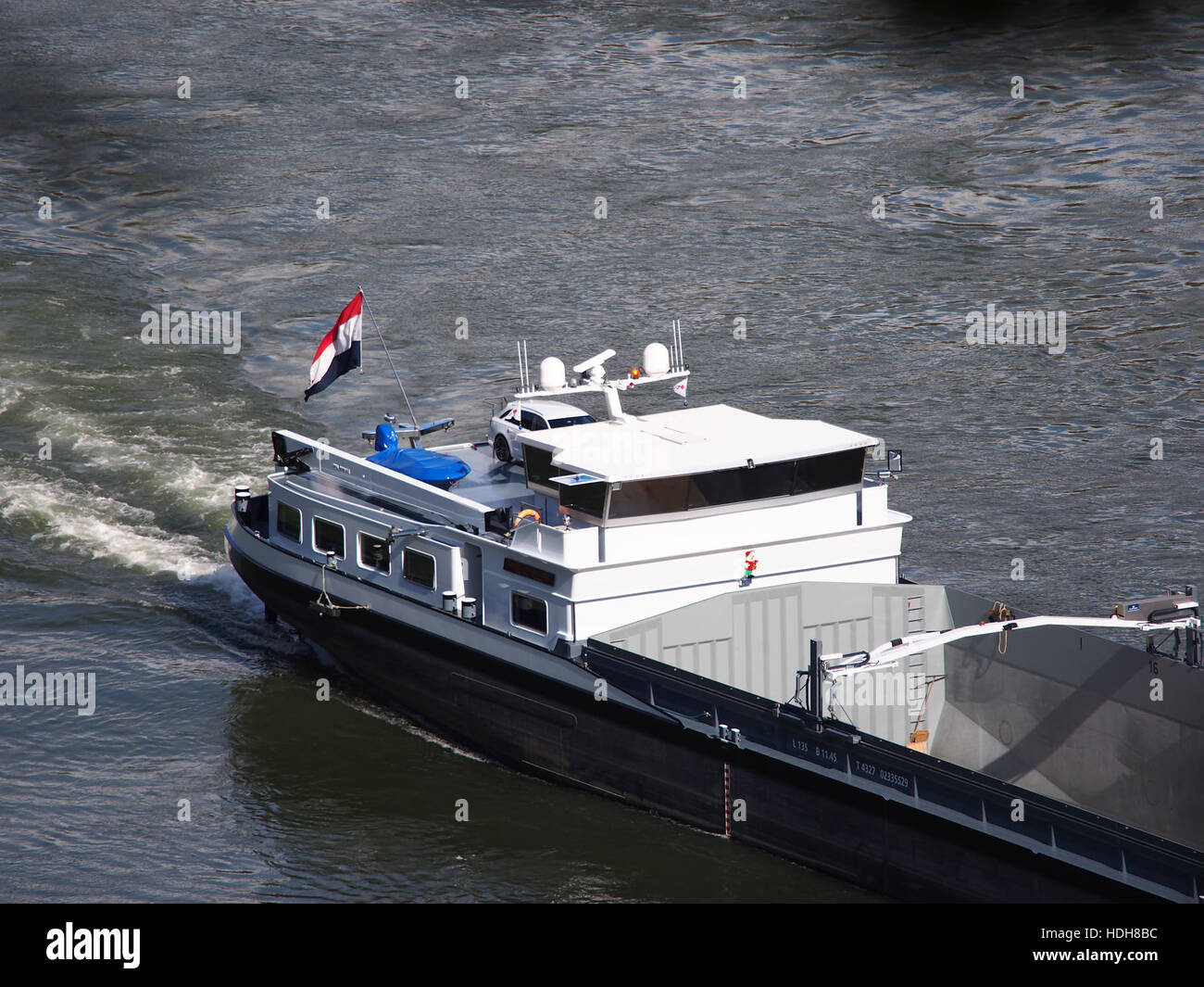 The ship 'Goblin' navigates the scenic Rhine River at the Loreley, a ...