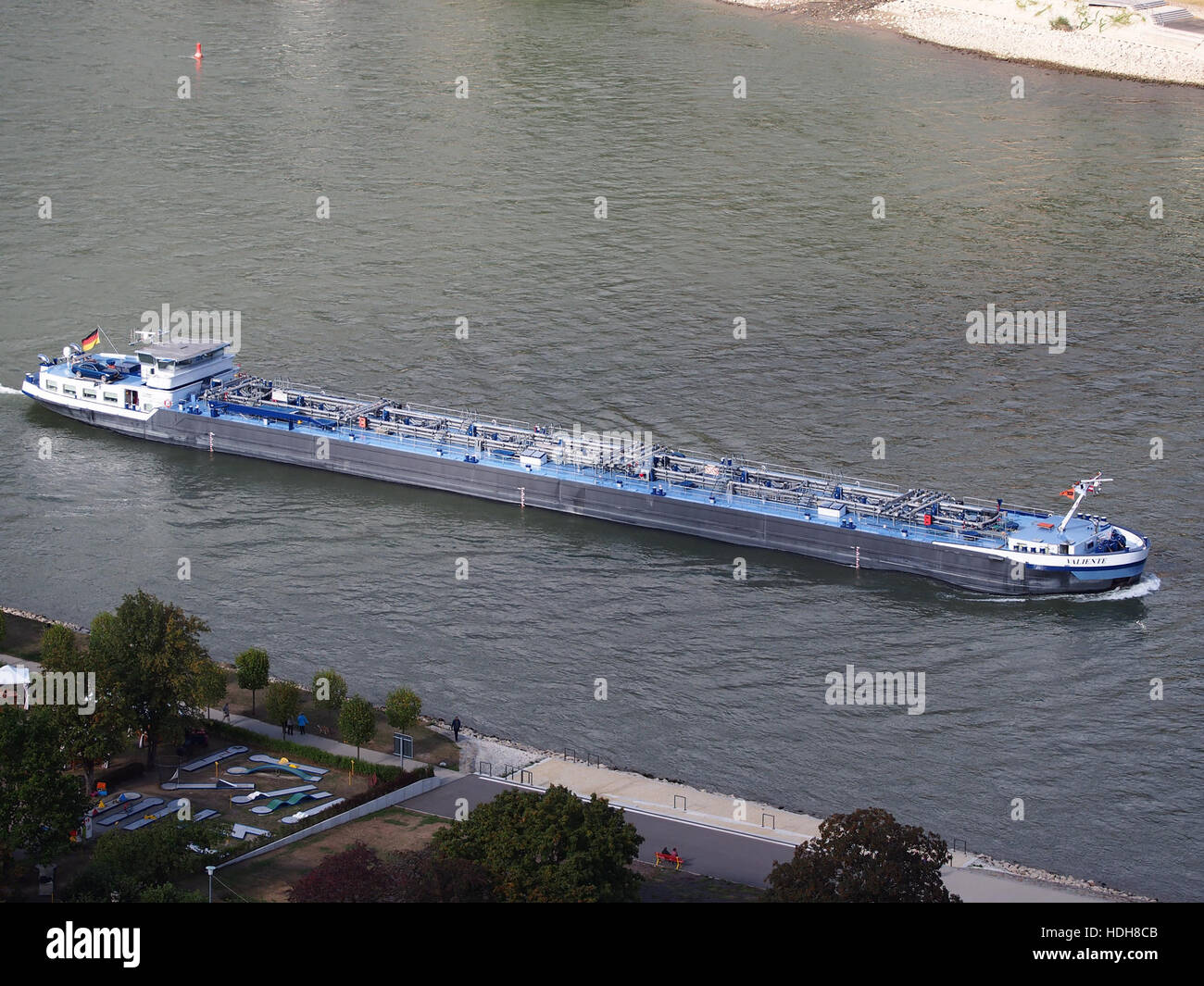 The 'Valiente' ship, identified by ENI 02333982, is seen navigating the ...