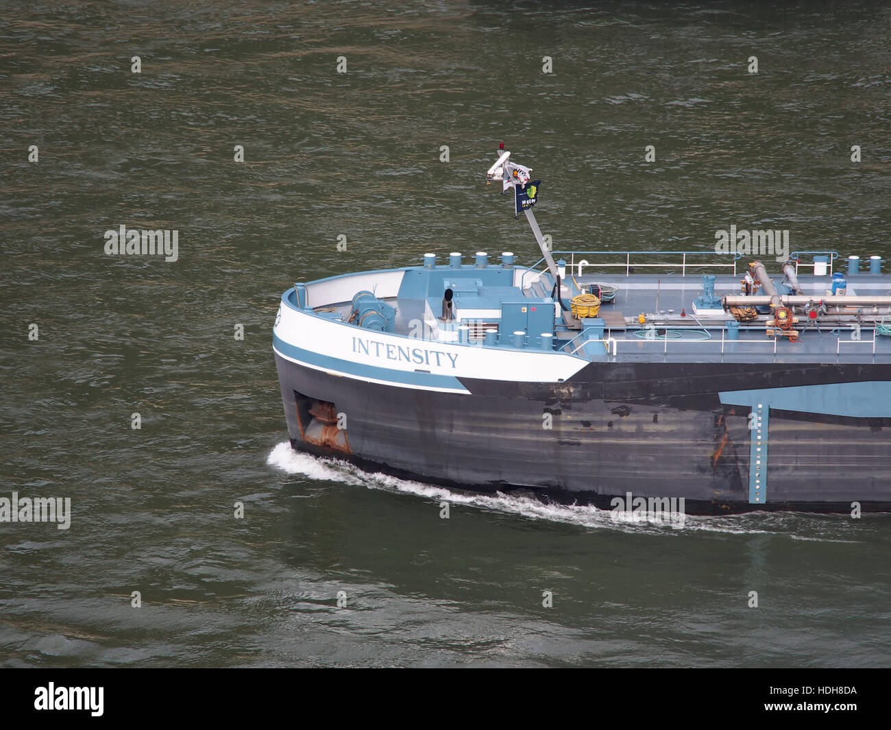 The vessel Intensity, registered under ENI 02327002, is seen navigating ...