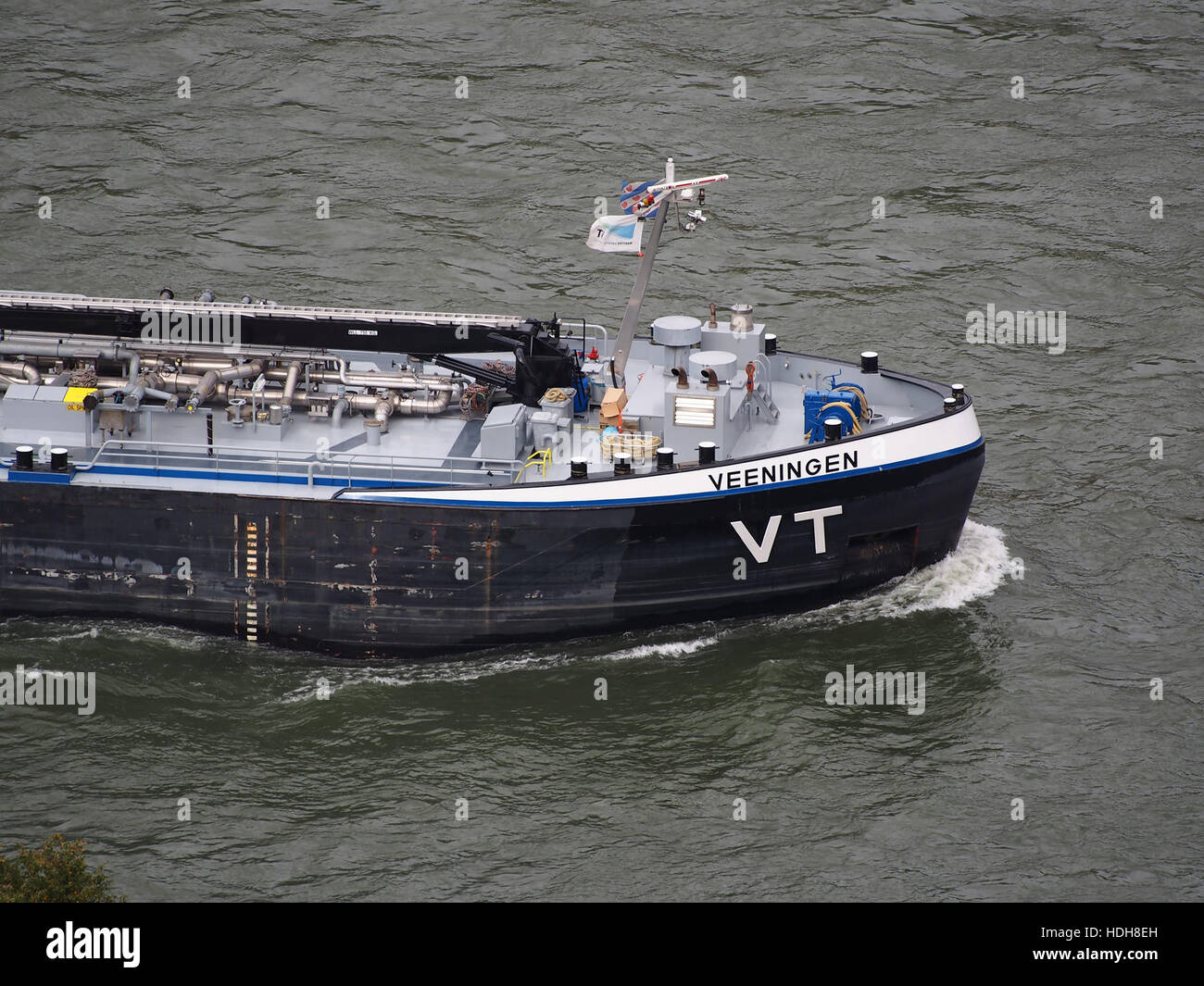 The vessel Veeningen, identified by its ENI number 02332021, is shown ...