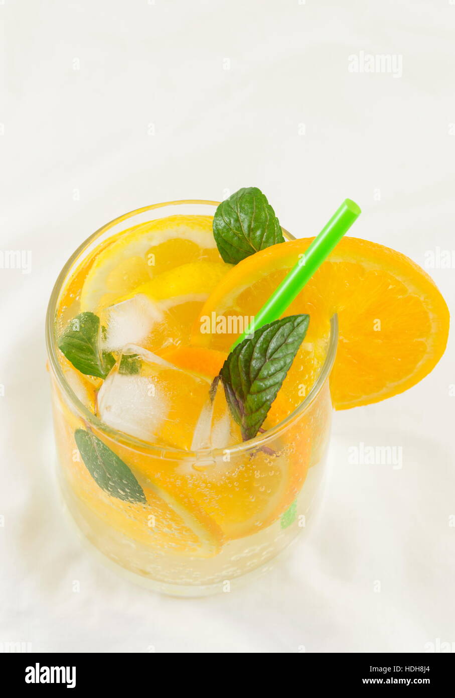 Orange sparkling water ice in hi-res stock photography and images - Alamy