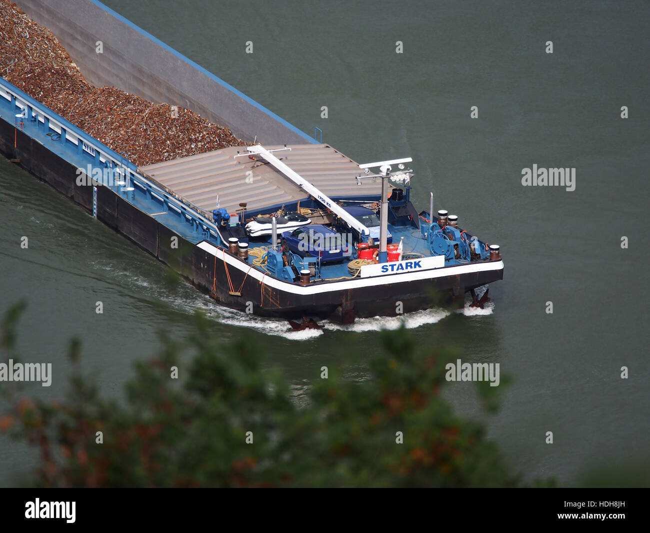 The image shows the cargo vessel Stark, identified by ENI number ...