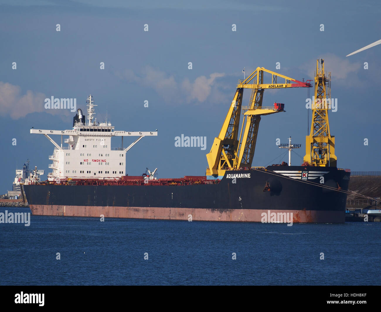 Aquamarine, a vessel registered under IMO 9469546, is seen docked at ...