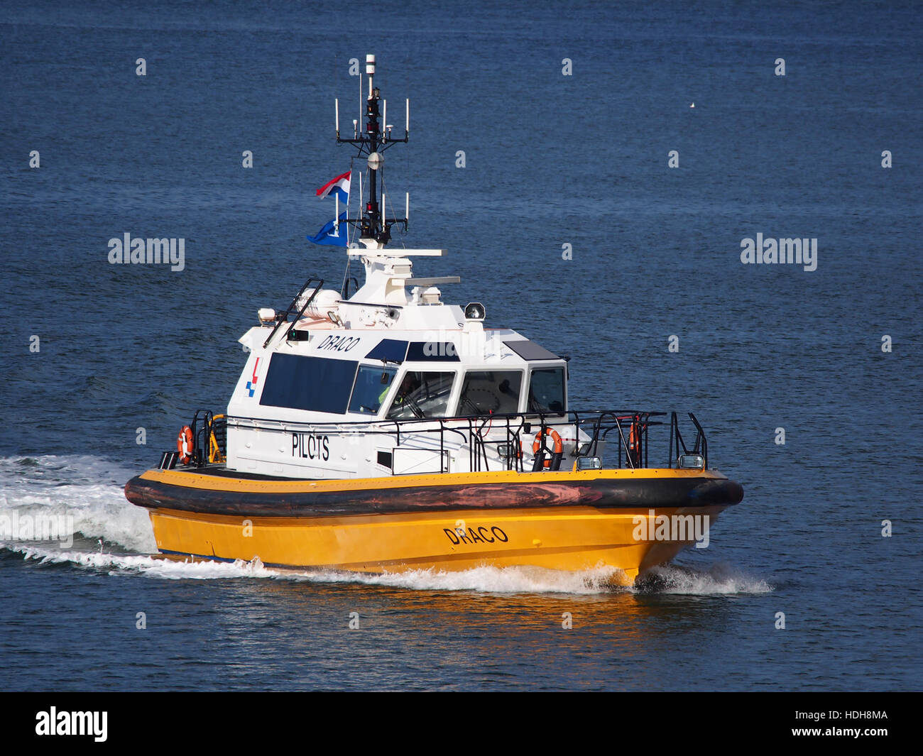 The Draco pilot boat is seen at IJmuiden, a port in the Netherlands, in ...