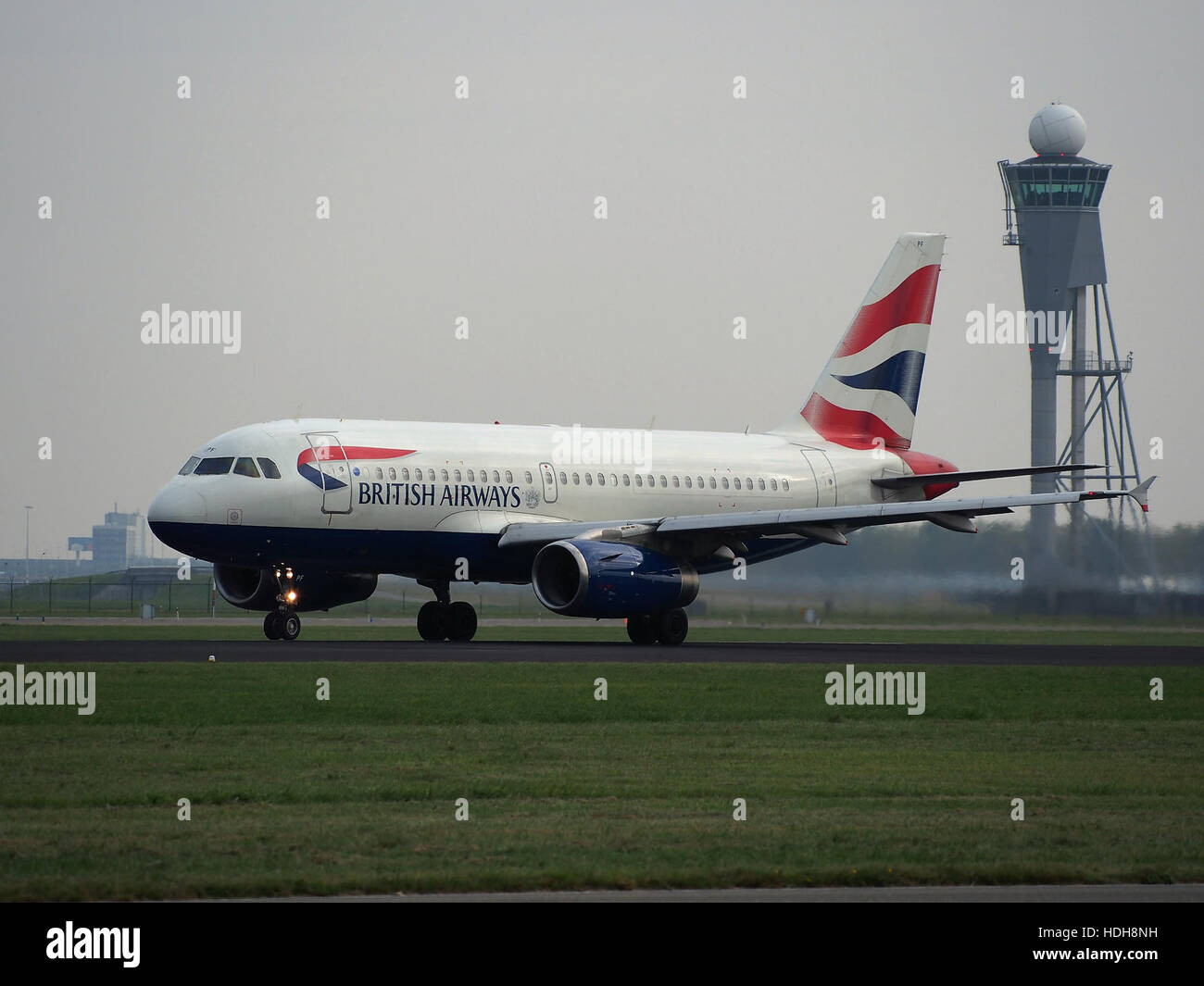 G-EUPF is a British-registered aircraft pictured flying at Schiphol ...