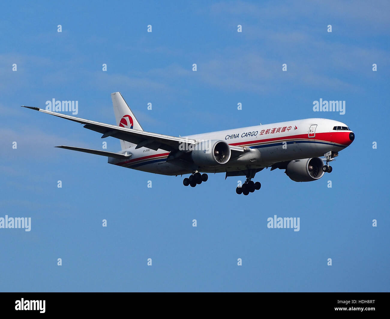 Aerial view of an airplane cruising in the sky, showcasing the aircraft ...