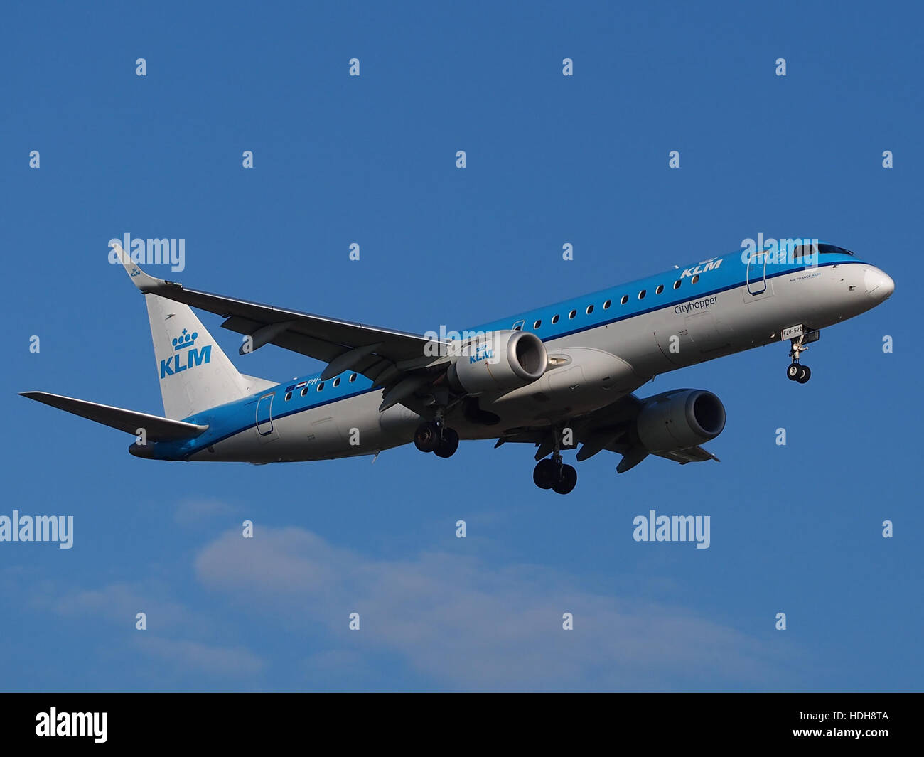 This image captures an airplane in flight, illustrating the technology ...