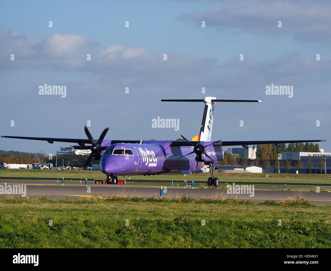 Airplane aircraft moving taxiing along hi-res stock photography and ...