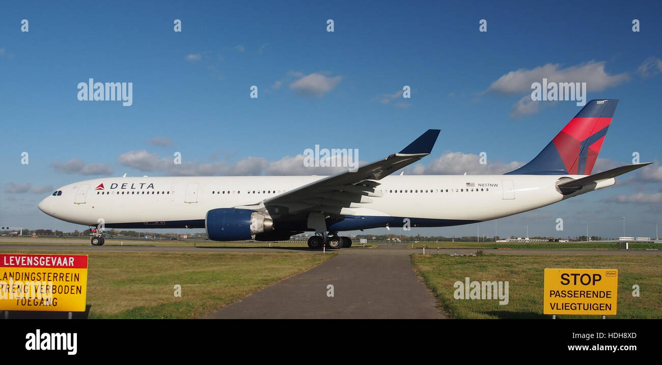The aircraft N817NW, a former Northwest Airlines jet, is seen taxiing ...