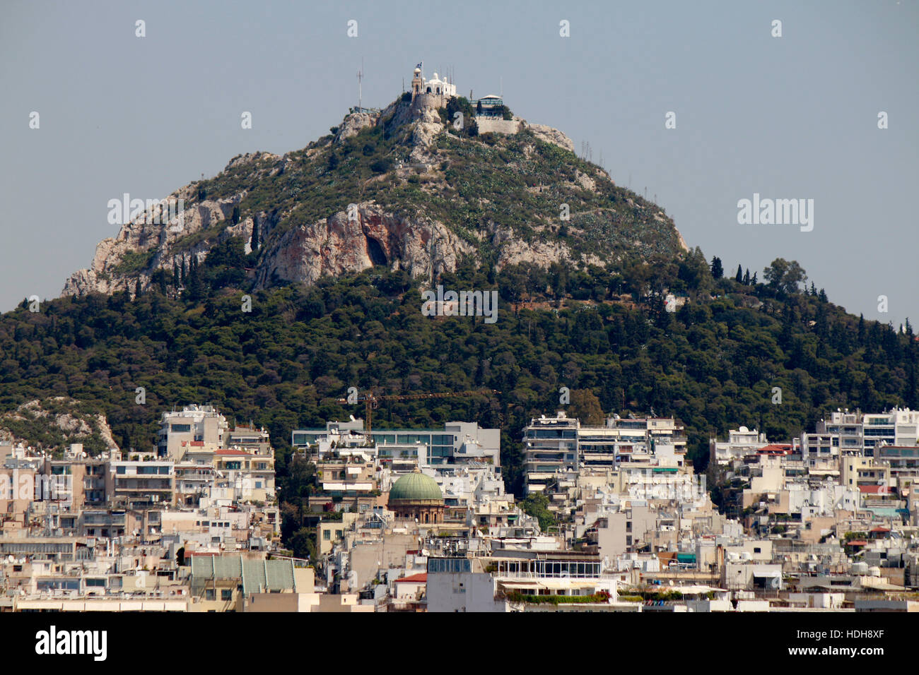 Skyline: Lykabettus/ Lykavittos, Athen, Griechenland Stock Photo - Alamy