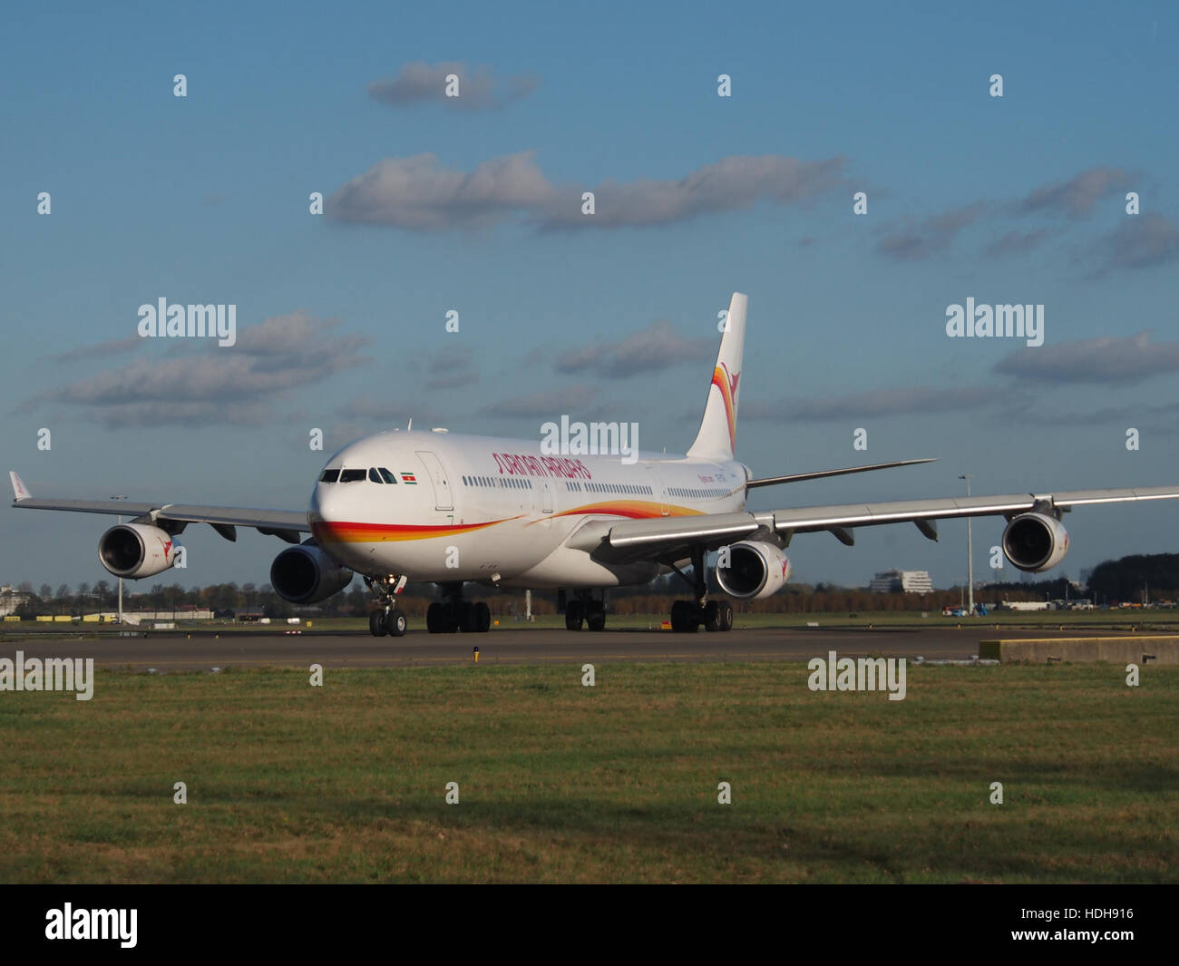 PZ-TCR, a Boeing 737 aircraft, taxis on the runway at Schiphol Airport ...