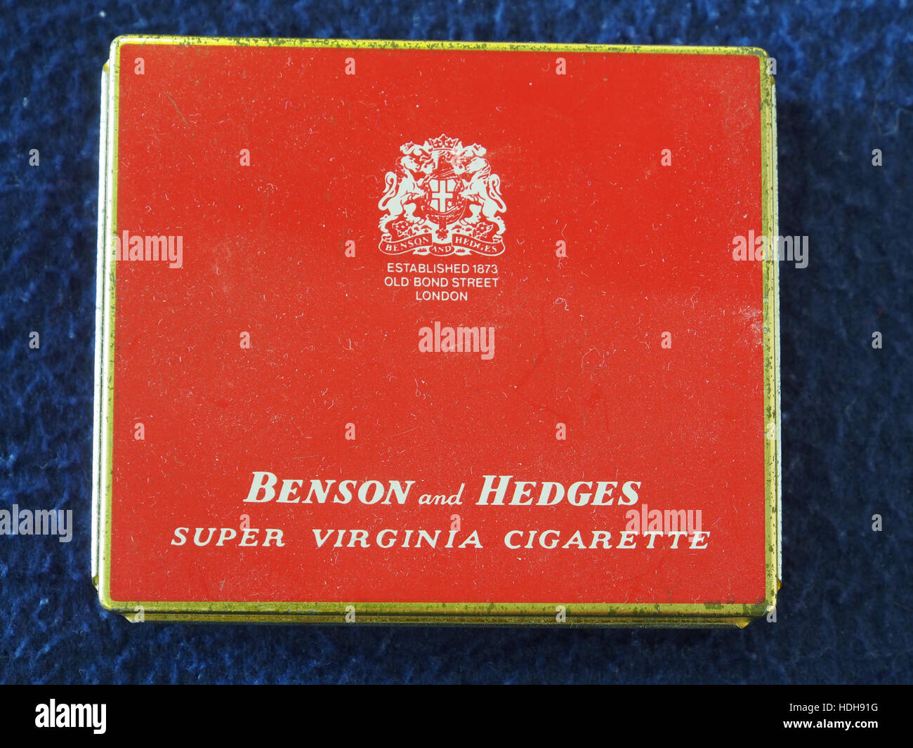 This vintage Benson and Hedges cigarette tin, originally designed for ...