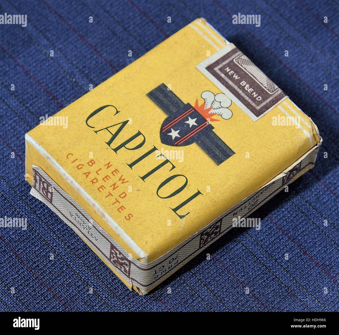 A vintage pack of Capitol cigarettes, showcasing the brand's iconic ...
