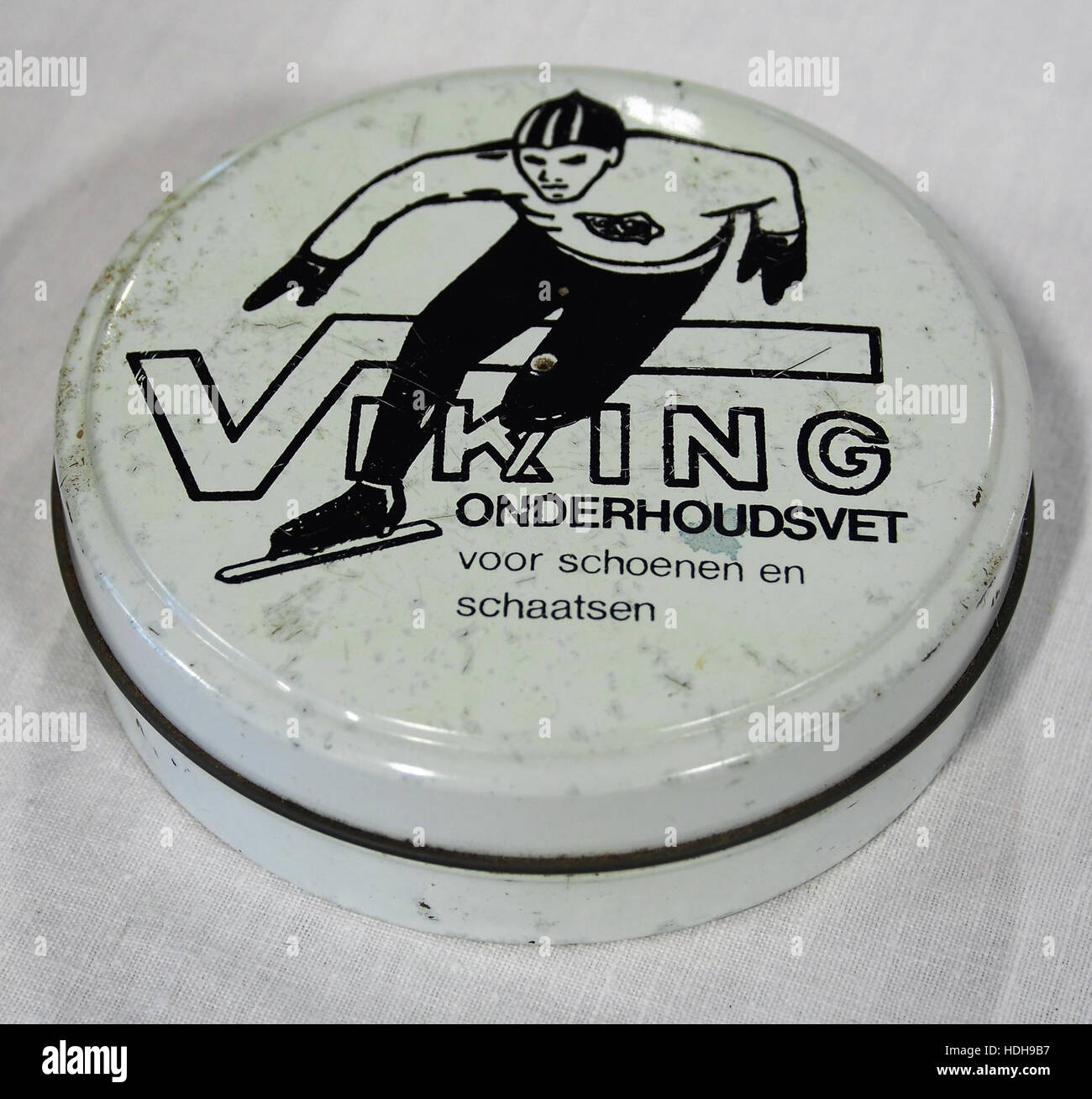 This old tin container, once used by the Viking brand, was originally ...
