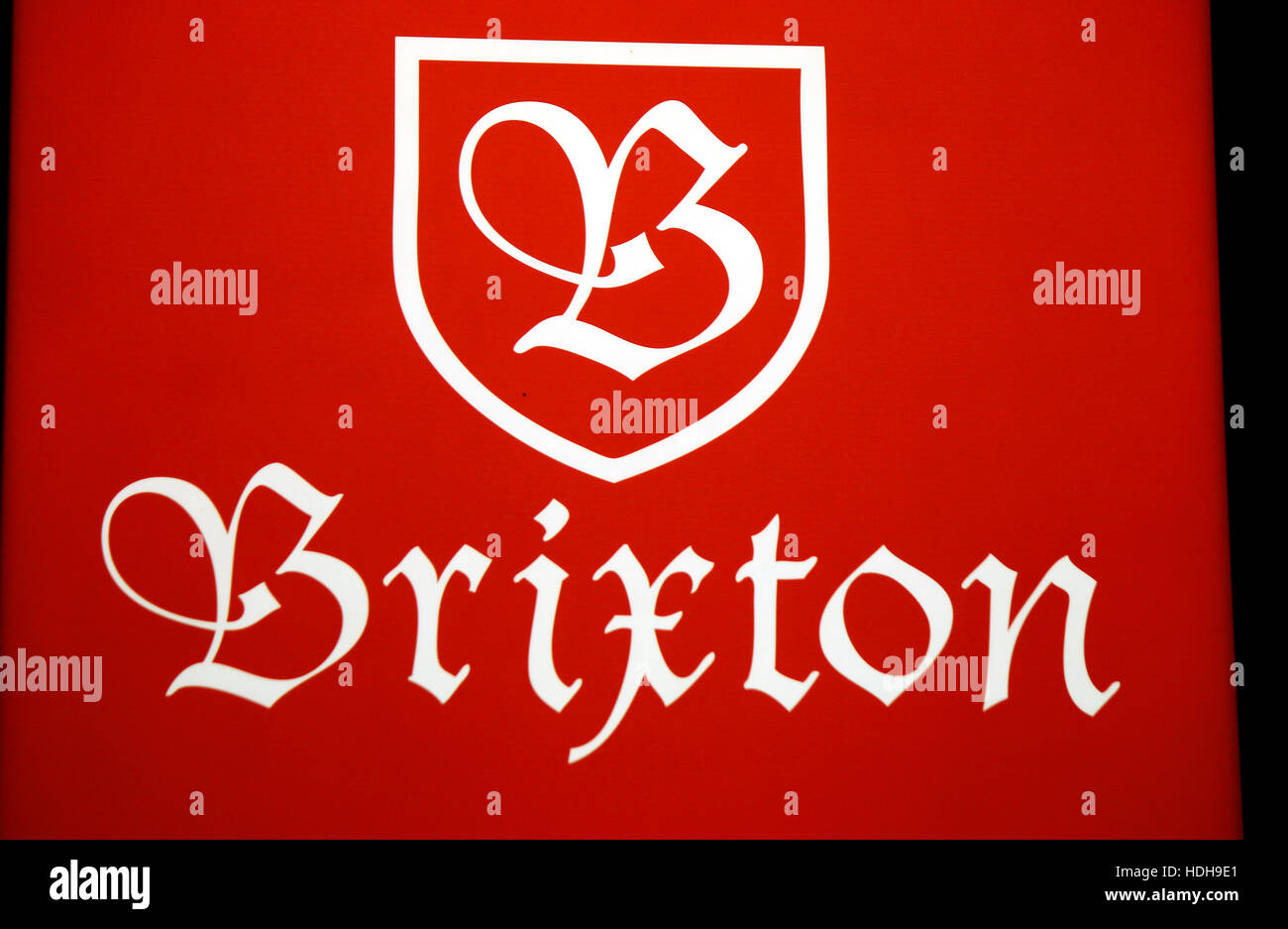 das Logo der Marke "Brixton", Berlin Stock Photo - Alamy