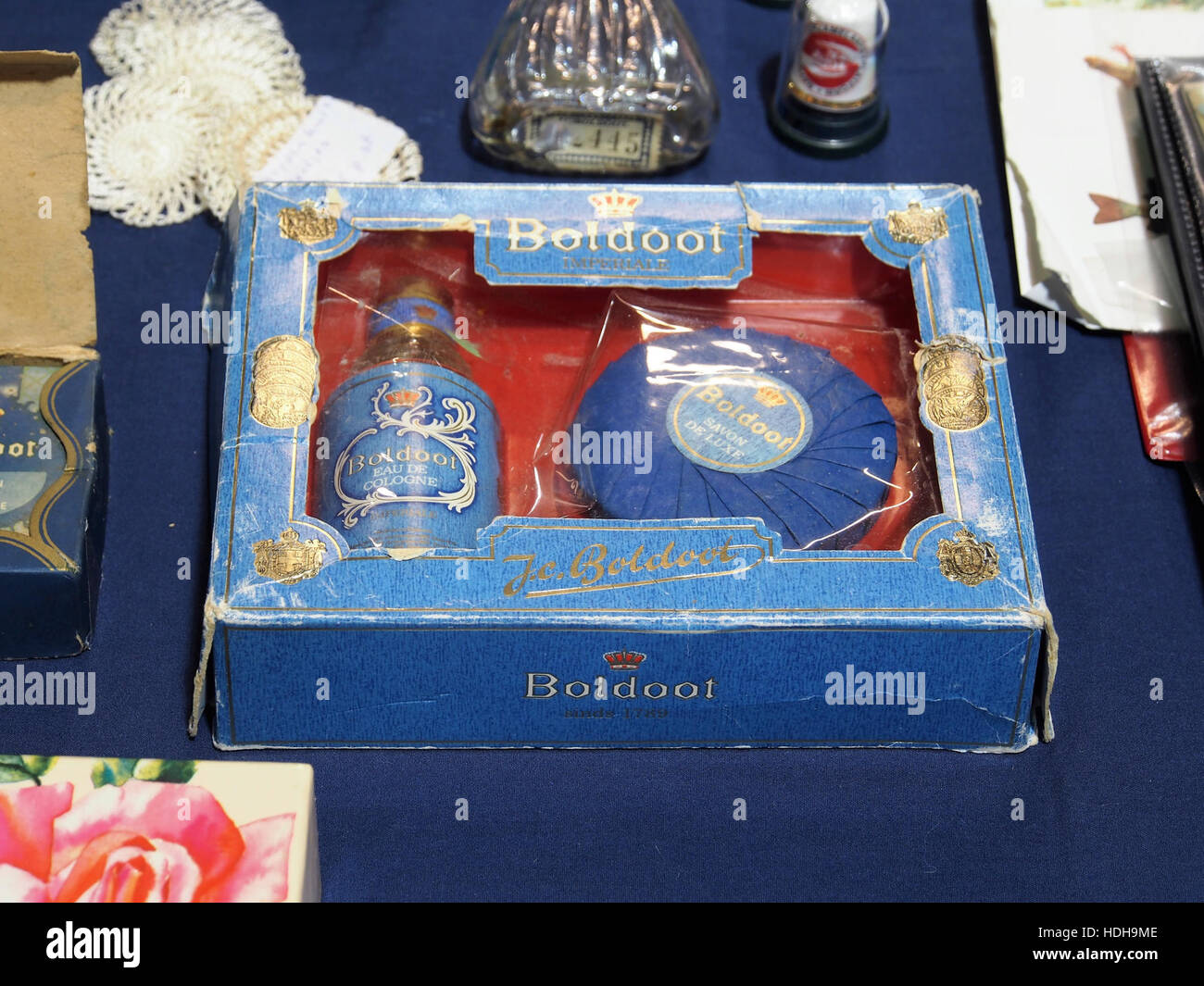 A vintage packaging design for Boldoot soap and eau de Cologne. The ...