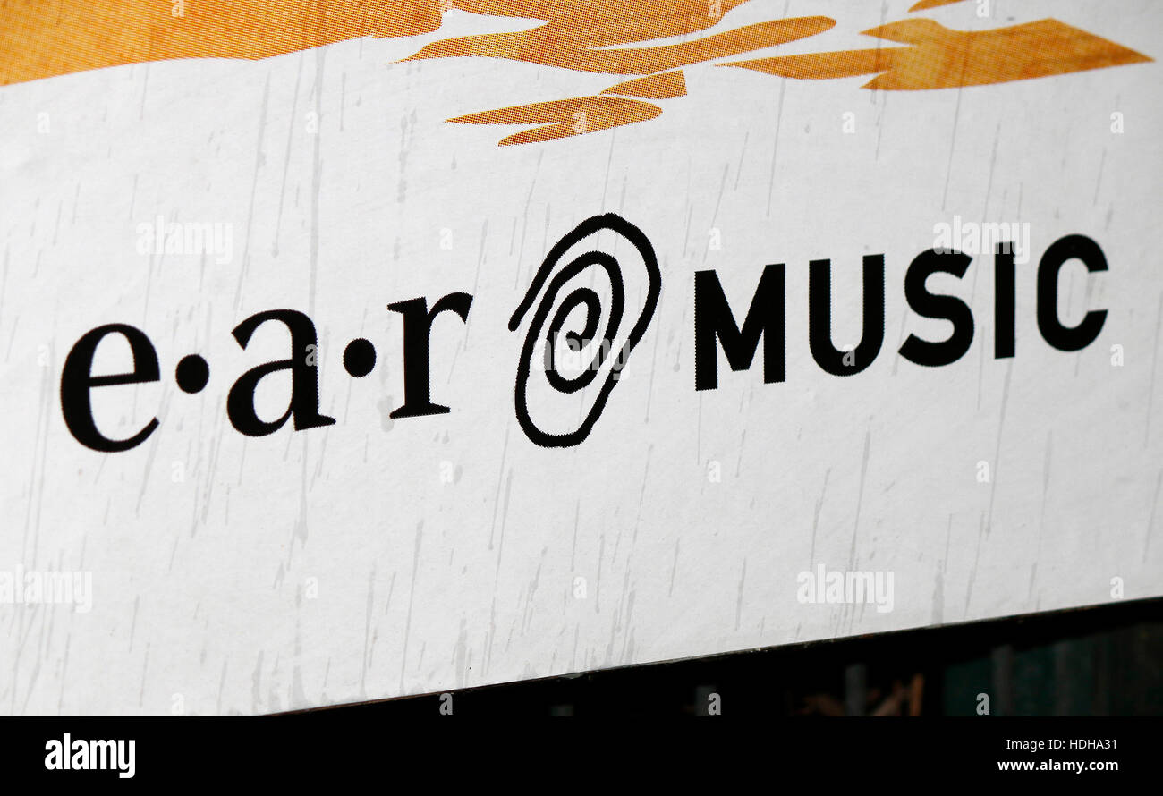 das Logo der Marke "Ear Music", Berlin Stock Photo - Alamy