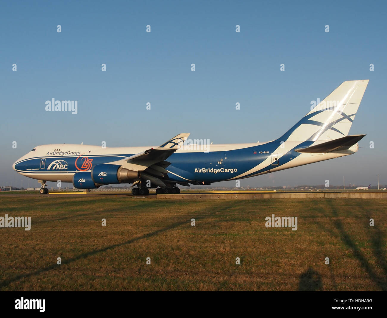The VQ-BUU AirBridgeCargo Boeing 747-4EVF(ER), registration number ...